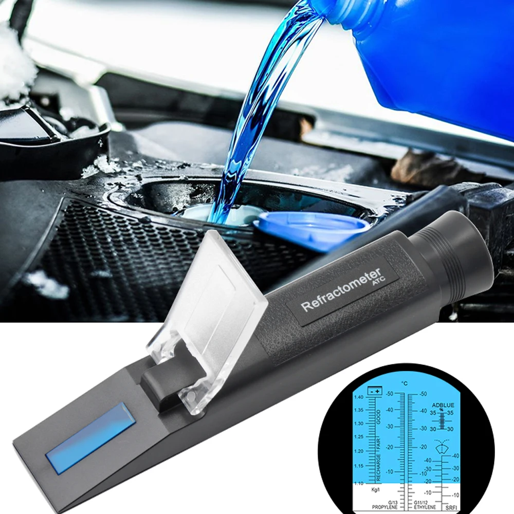 Car Antifreeze Refractometer Functional Auto Coolant Tester Urea ...