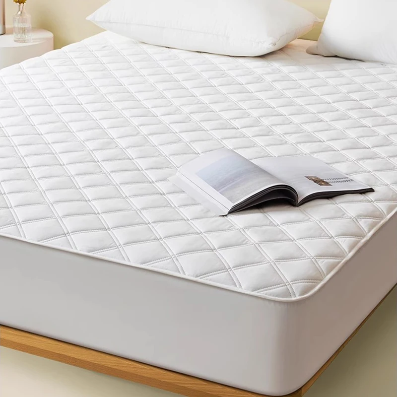 Colch-n-blanco-minimalista-el-stico-para-interiores-cubierta-de-colch-n ...