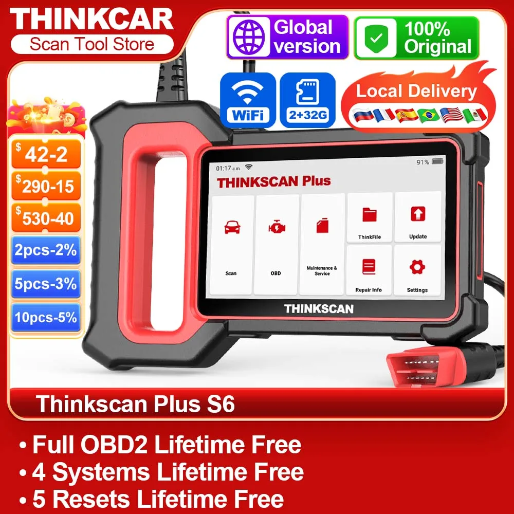 THINKSCAN-PLUS-S6-S7-THINKCAR-OBD2-Scanner-Auto-ABS-SRS-ECM-TCM-BCM-AC ...
