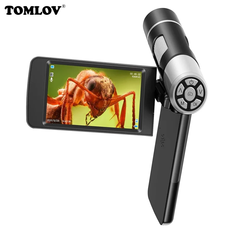 TOMLOV-C-mera-Microsc-pio-Digital-Port-til-tela-de-4-polegadas-FHD1080P ...