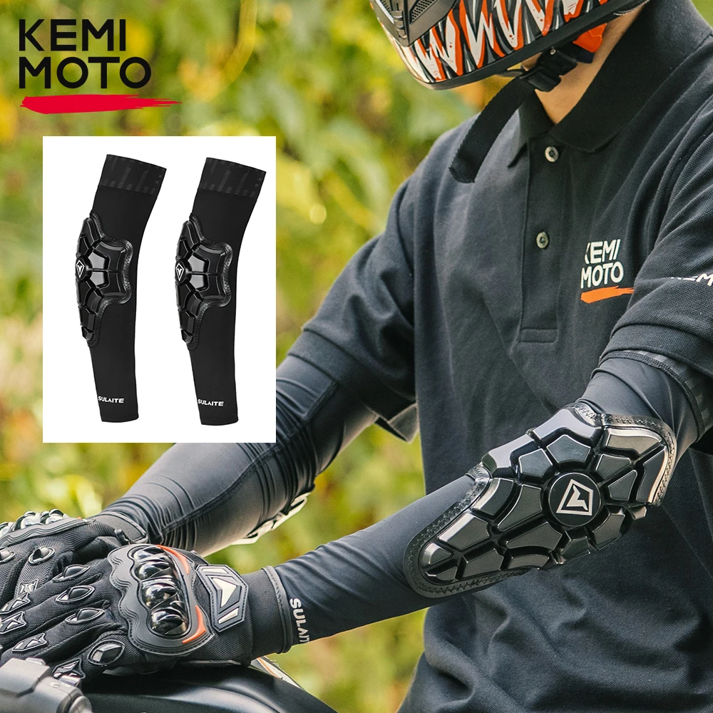 Summer Motorcycle Elbow Pads Arm Sleeves Cycling Skate Boarding Anti-UV ...
