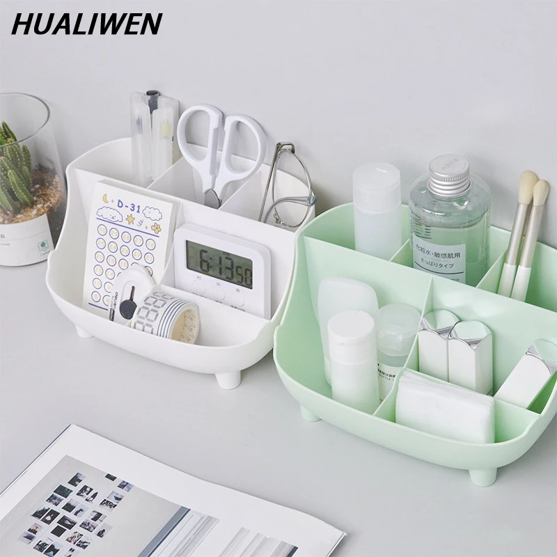 Multi-functional Office Organizer Desktop Pen Storage Box Pencil Brush ...