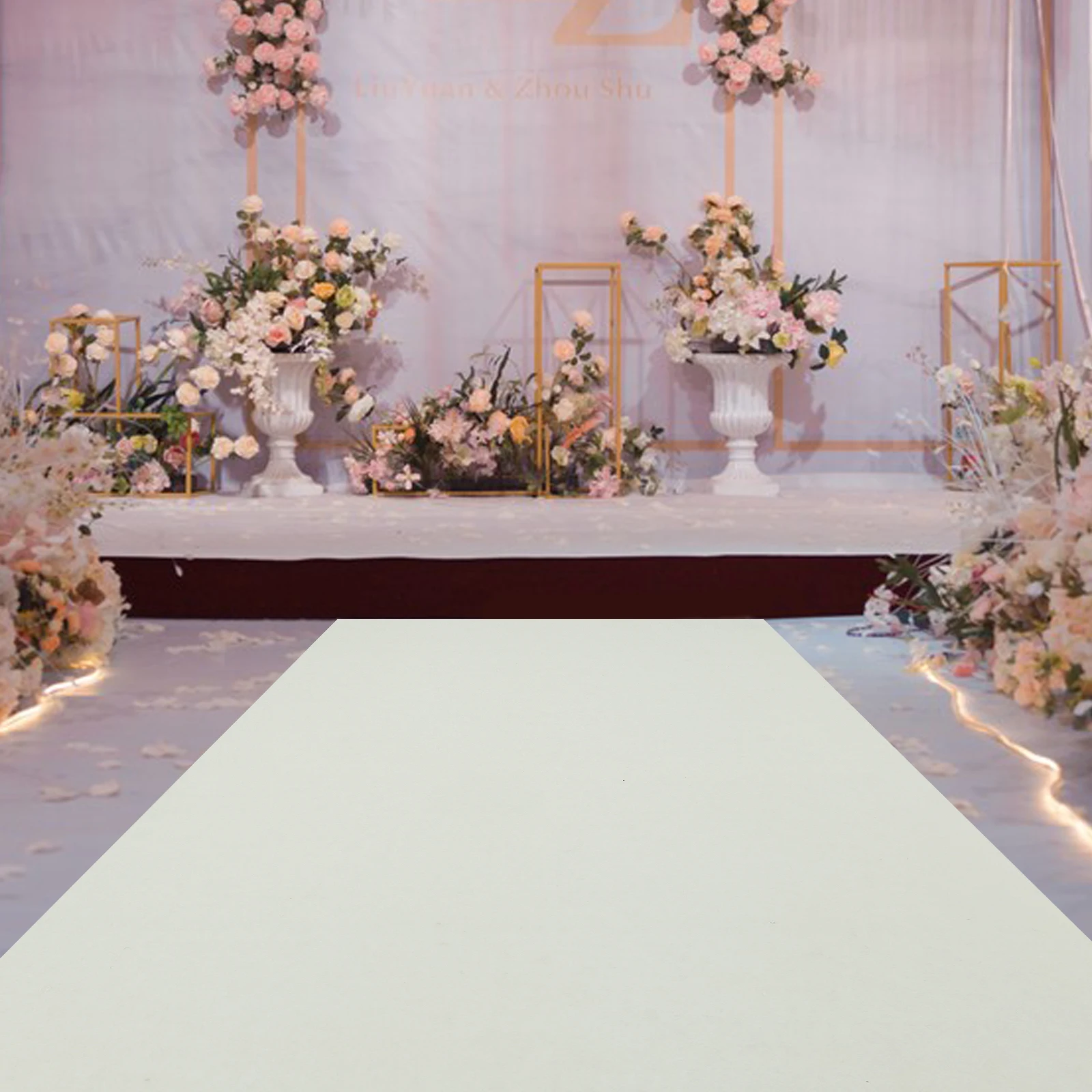 Suede-Rug-Wedding-Aisle-Runner-Party-Decor-White-Carpet-39-Inch-Party ...