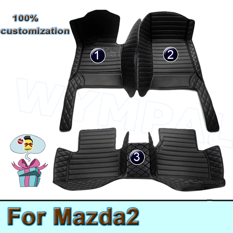 Car-Floor-Mats-For-Mazda2-Mazda-2-Demio-Toyota-Yaris-R-DJ-DL-2015-2022 ...