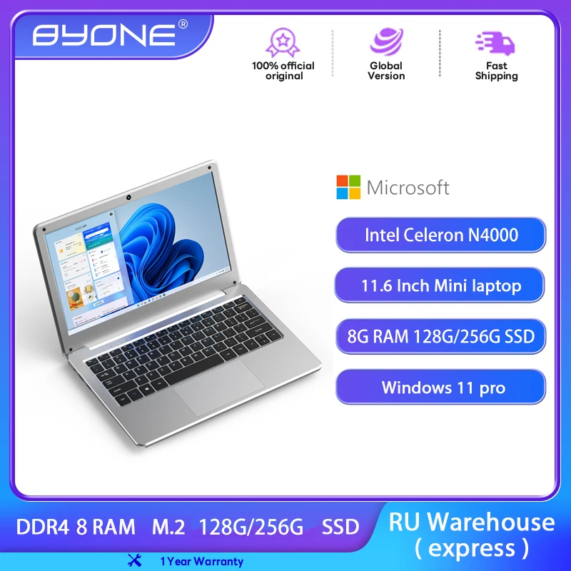 BYONE-11-6-Inch-Mini-Laptop-Intel-N4000-Cheap-laptop-8GB-RAM-256GB-SSD ...