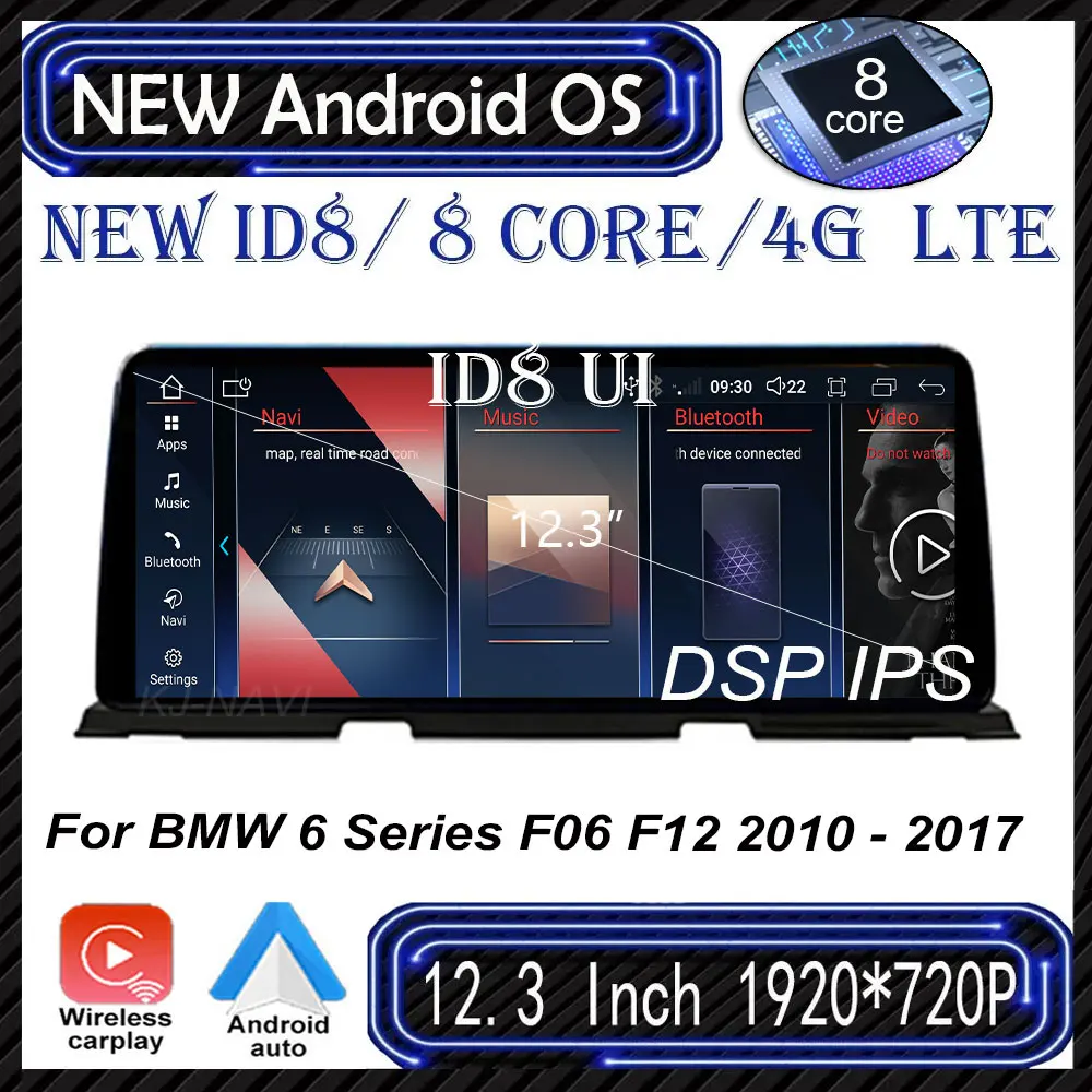 Id8 Ui 12.3" For Bmw 6 Series F06 F12 Cic/nbt 2010 - 2017 1920*720p ...
