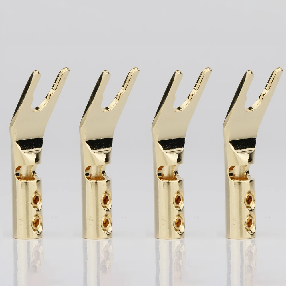 8pieces Pure Copper/Rhodium Plated/Gold Plated/Silver Plated Y Spade ...