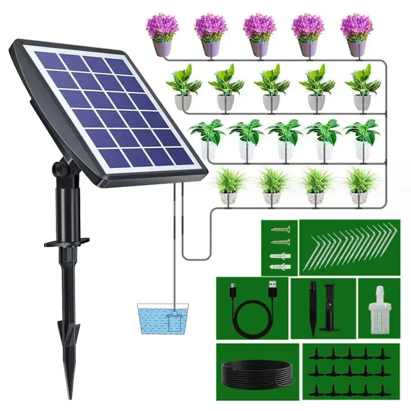 Solar-Irrigation-Solar-Auto-Watering-System-Solar-Powered-Automatic ...