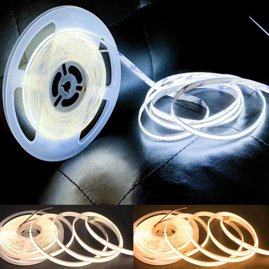 10m-COB-LED-Strip-DC-12V-24V-Warm-FOB-LED-Lights-for-Room-Bedroom-Decor ...