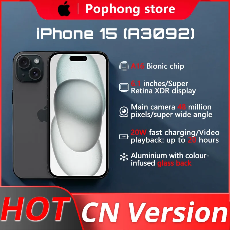 Original-Apple-iPhone-15-A3092-6-1-Super-Retina-XDROLED-Screen-20W-IP68 ...