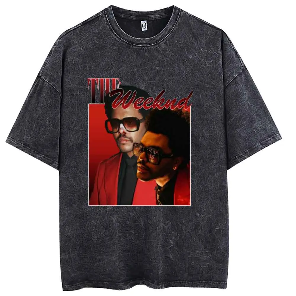 Vintage-Men-s-T-Shirt-the-Weeknd-Printed-T-Shirt-Punk-Rock-Hip-Hop-T ...