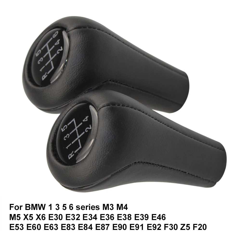Levier pommeaux Cuir Bouton De Changement De Vitesse Pour BMW 1 3 5 6 Levier pommeaux Cuir Bouton De Changement De Vitesse Pour BMW 1 3 5 6