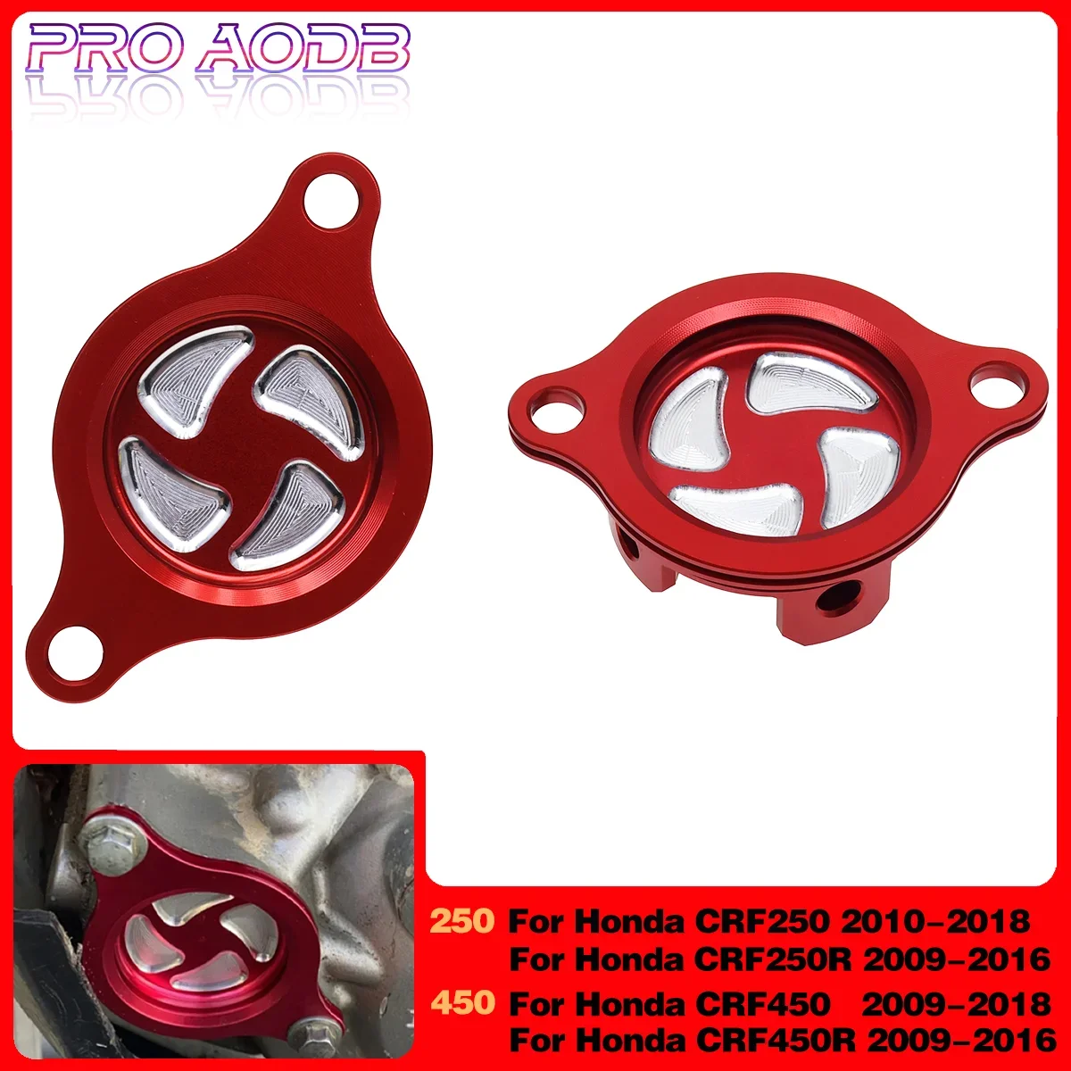 Motorcycle-CNC-Aluminum-Engine-Red-Oil-Filter-Cap-Cover-For-Honda ...