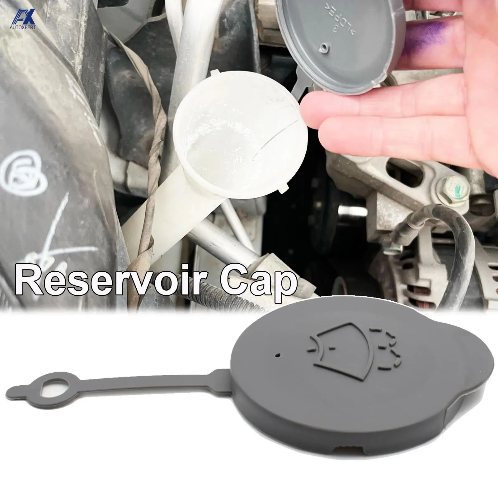 Windshield-Wiper-Washer-Fluid-Reservoir-Cover-Water-Tank-Bottle-Lid-Cap ...
