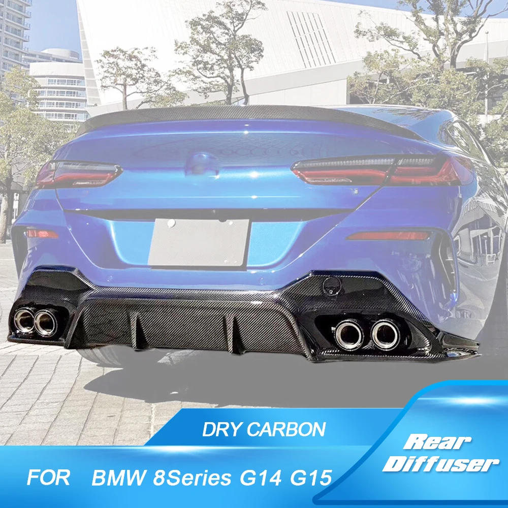 Dry-Carbon-Fiber-Car-Rear-Bumper-Diffuser-for-BMW-8-Series-G14-G15-M ...