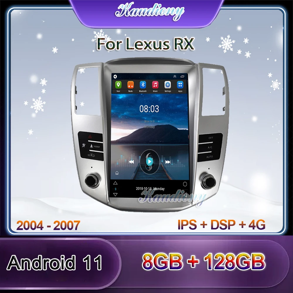 Kaudiony-Tesla-Style-Android-11-Car-Radio-For-Lexus-RX-RX300-RX330 ...
