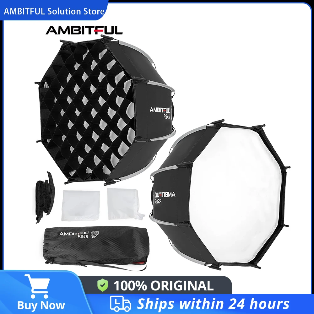 AMBITFUL-PS45-SE-45cm-mini-Quickly-Release-Bowens-Mount-Octagon-Softbox ...