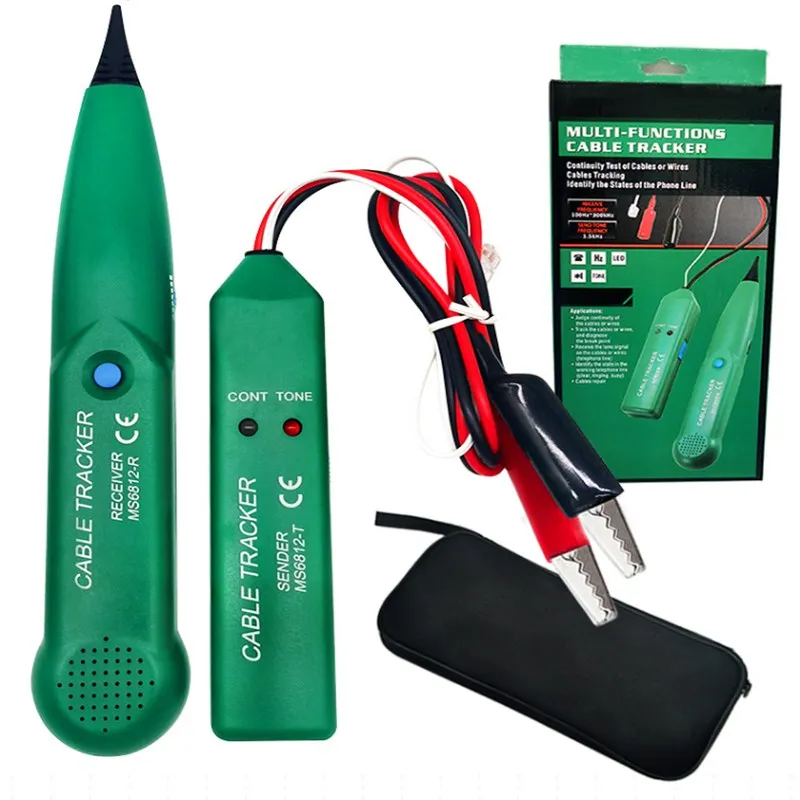 Probador de rastreador de cables, detector LAN de línea profesional UTP ...