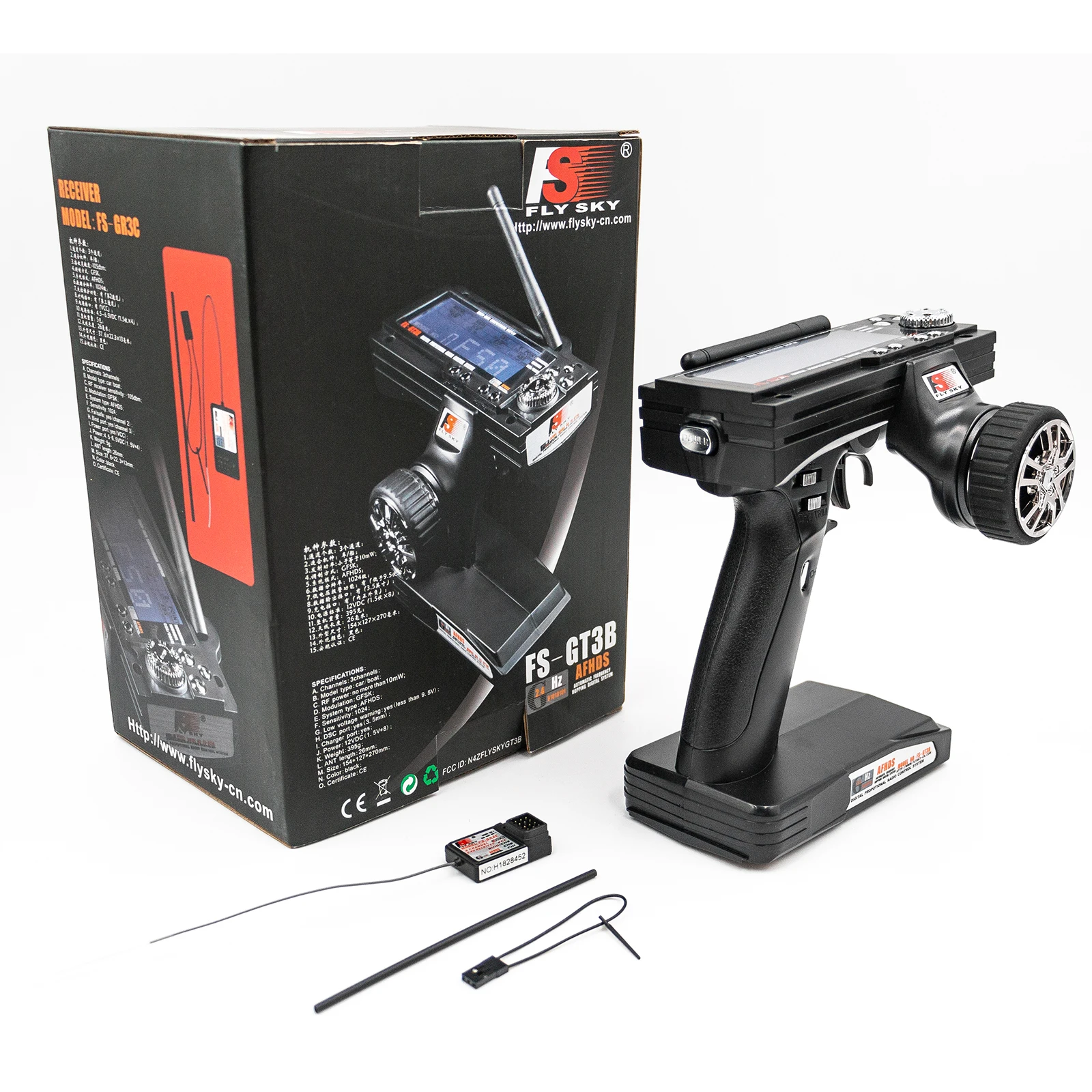 Flysky-FS-GT3B-Receiver-2-4G-3CH-Radio-Model-Remote-Control-LCD ...