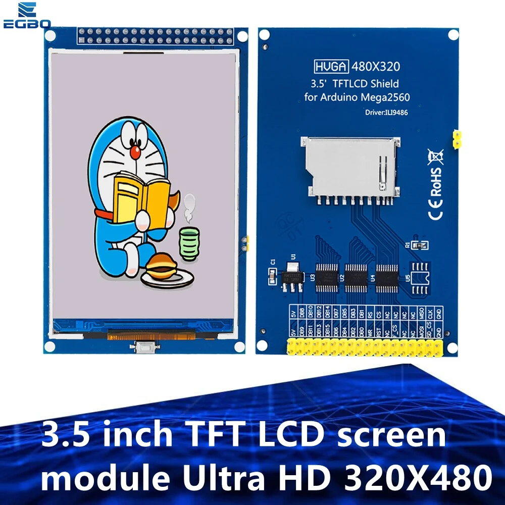EGBO 3.5 inch TFT LCD screen module Ultra HD 320X480 for Arduino MEGA 2560 R3 Board