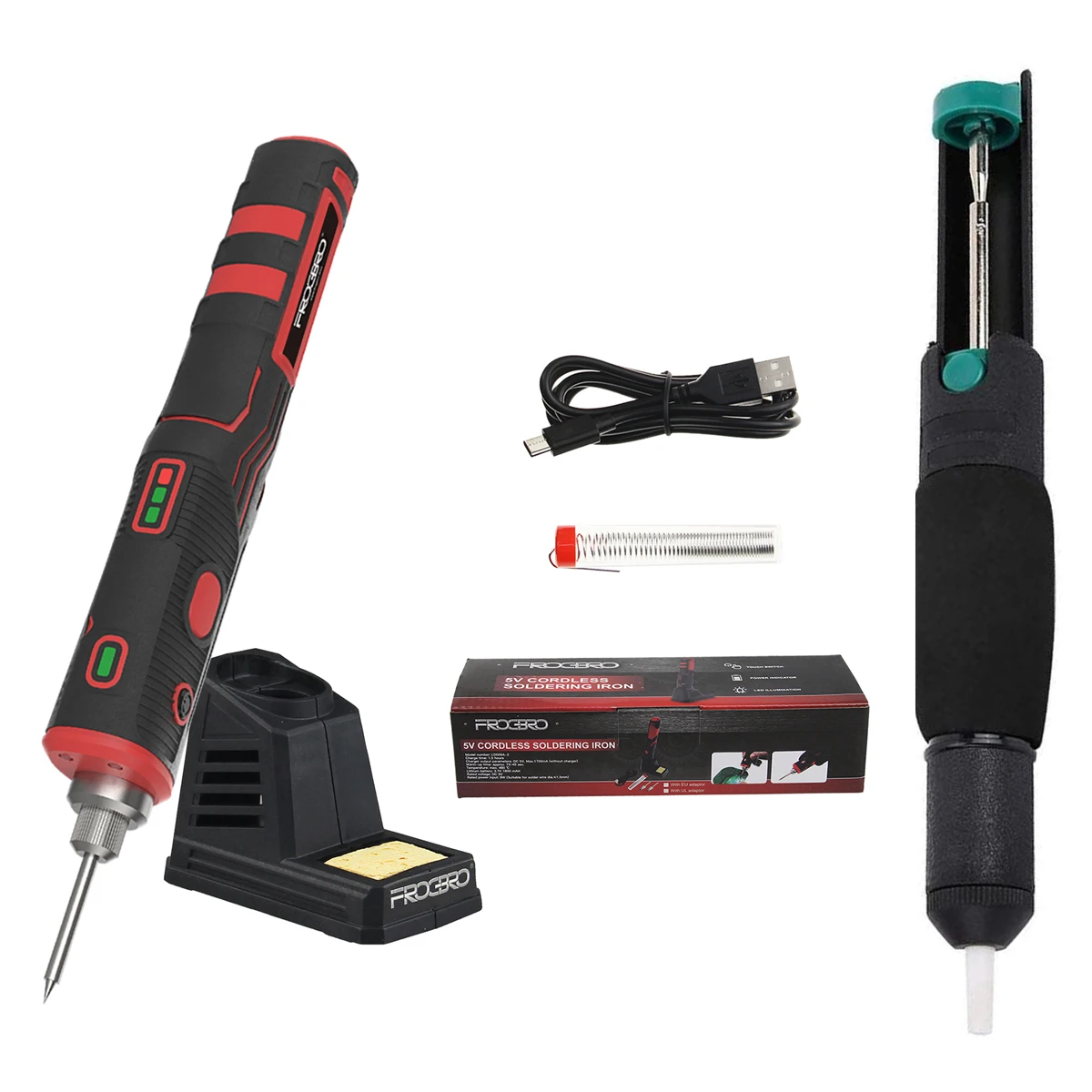 FrogbBro-Cordless-Soldering-Iron-Kit-Upgrade-11W-Fast-Heating-Portable ...