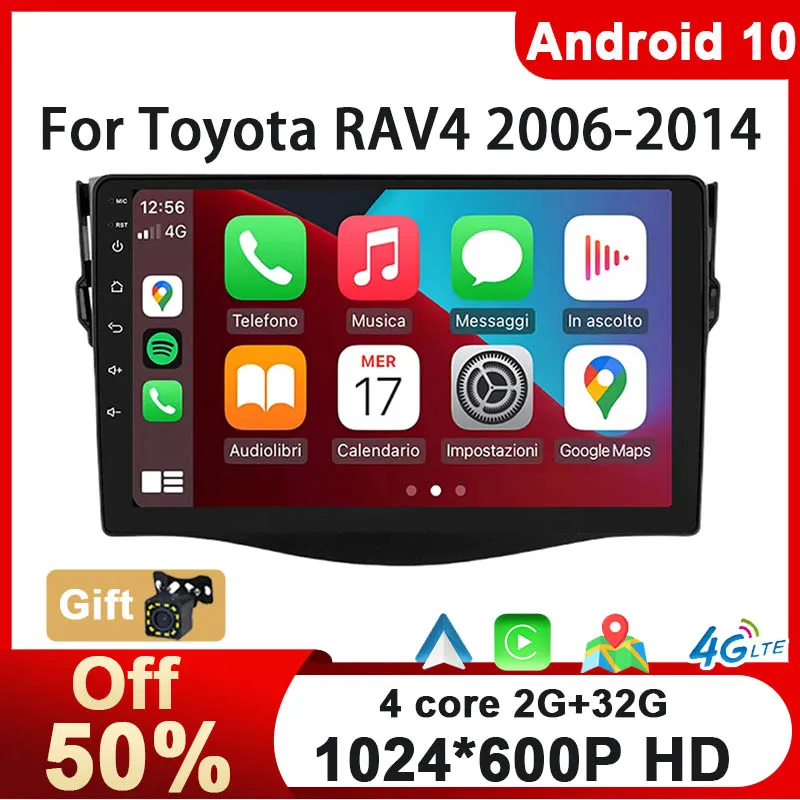 2024-New-Style-GPS-Navigaion-For-Toyota-RAV4-Rav-4-2005-2013-Android-10 ...