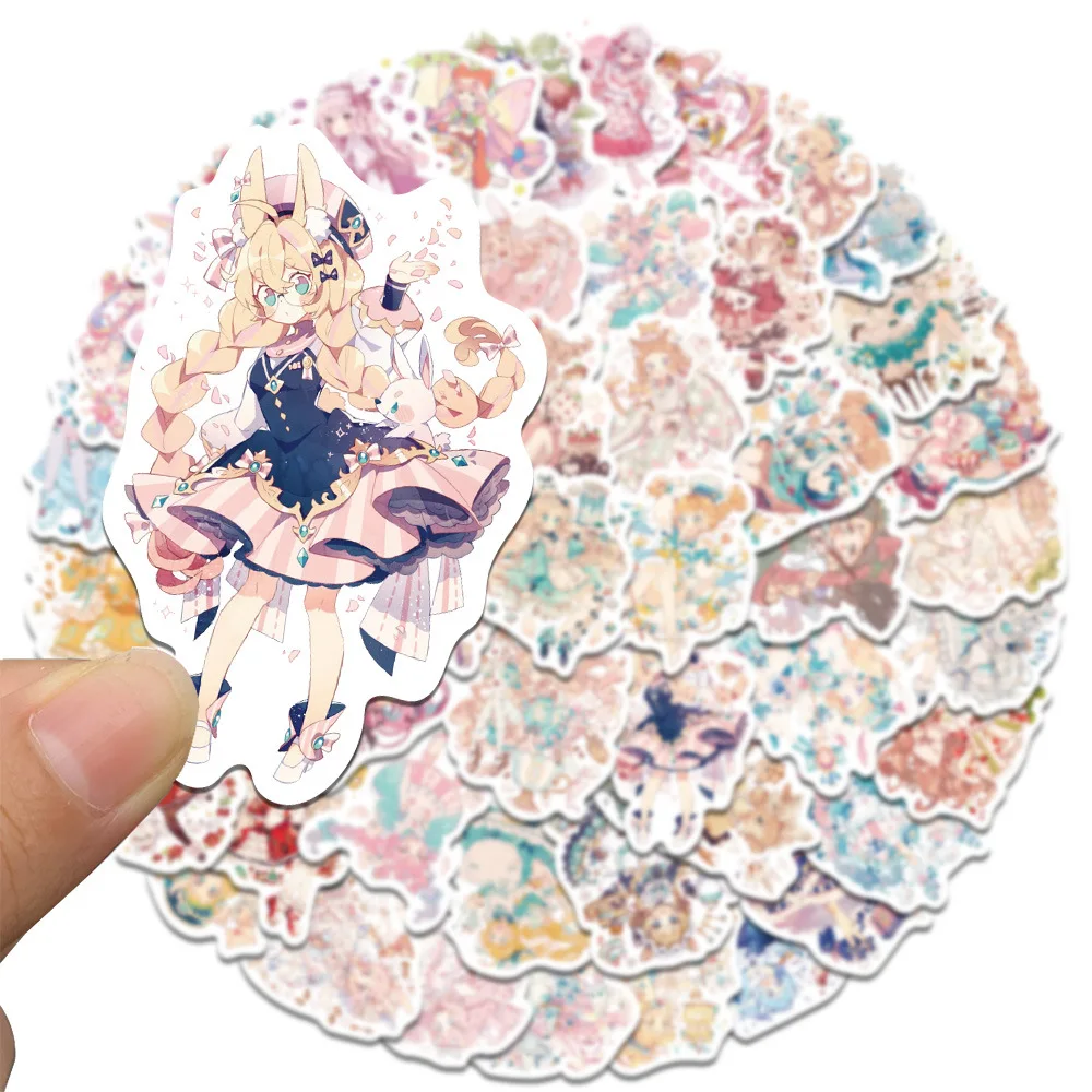 60PCS-Anime-Girls-Stickers-Vintage-for-DIY-Kids-Notebook-Luggage ...