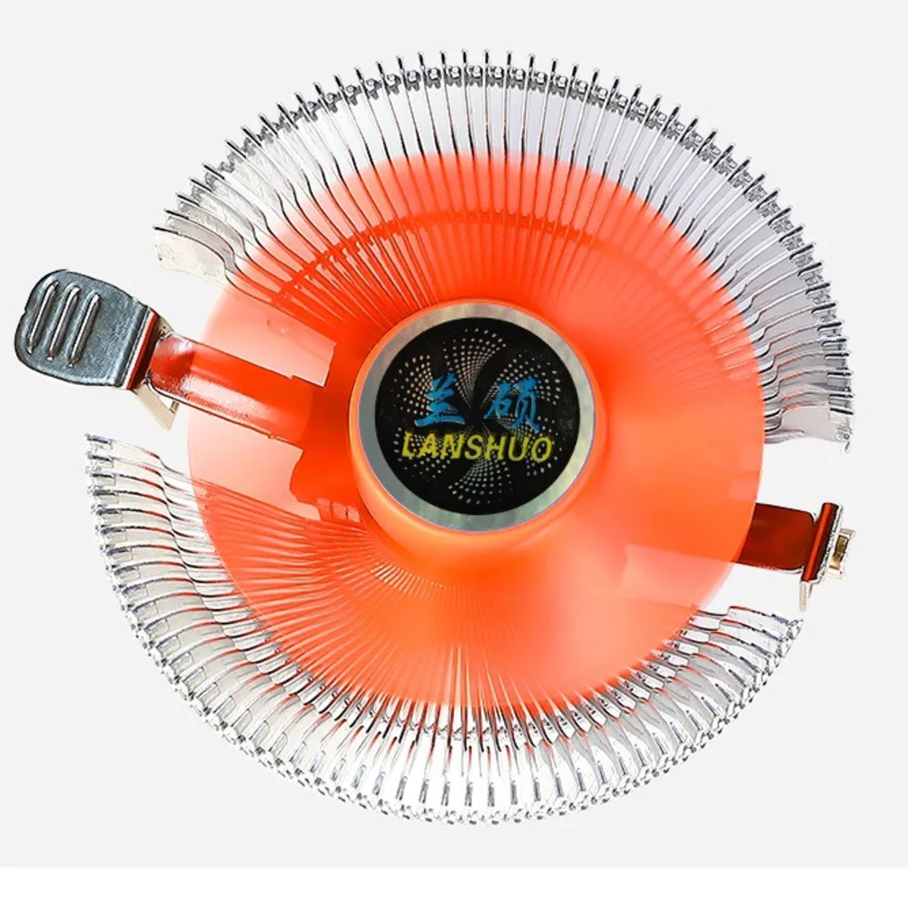 10pcs-Luminous-CPU-Radiator-Fan-Press-down-Air-cooled-CPU-Fan-Blue ...