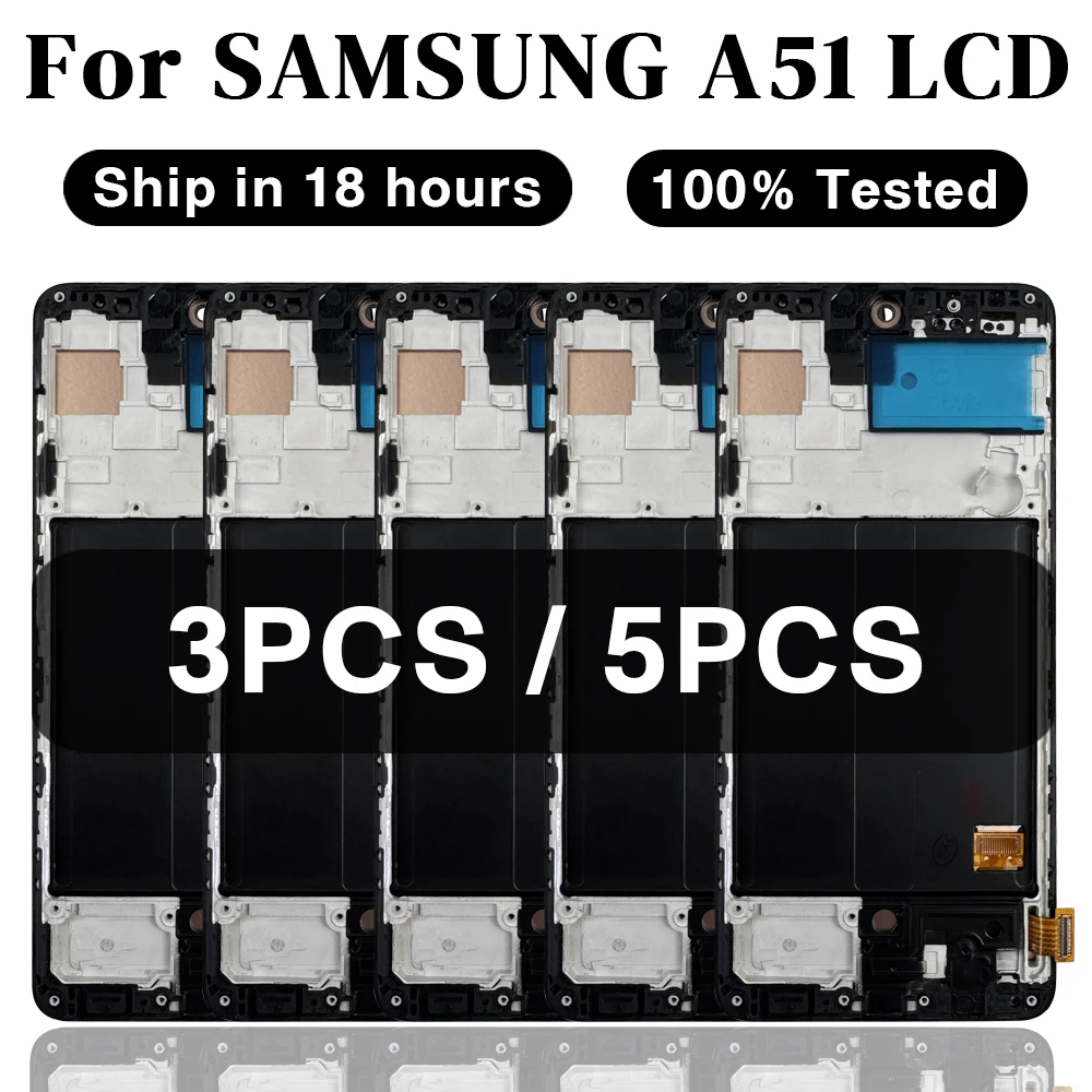 3&5Pcs/Lot Wholesale AMOLED for SAMSUNG A51 LCD Display Screen Touch ...
