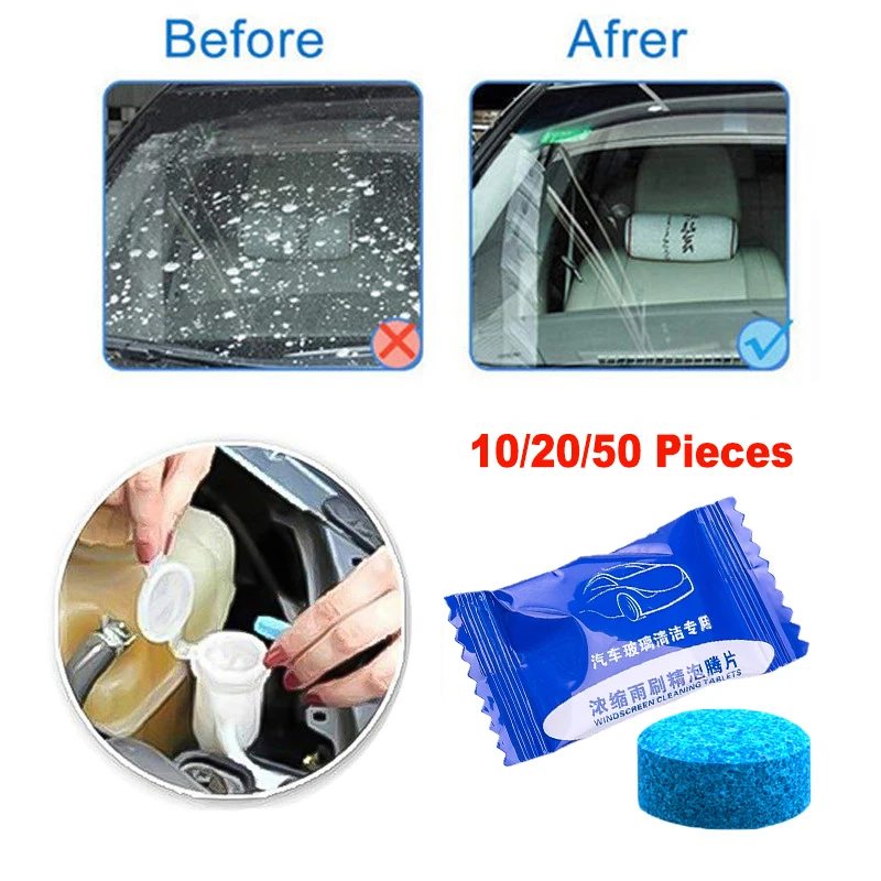 10-20-50pcs-Solid-Cleaner-Car-Windscreen-Cleaner-Effervescent-Tablet ...
