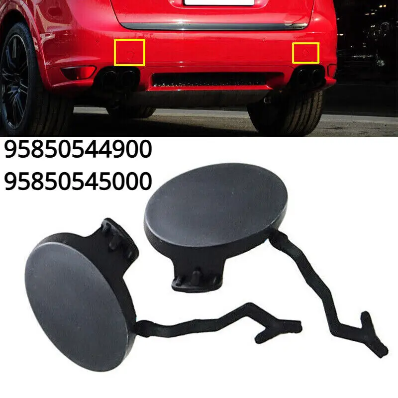 1Pair-Rear-Bumper-Tow-Hook-Eye-Cap-Cover-for-Porsche-Cayenne-2011-2014 ...