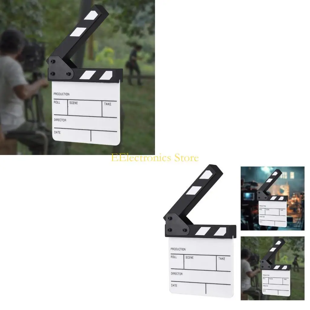 B03C Small Clapperboard Acrylic Clapper Board for Film Production and ...