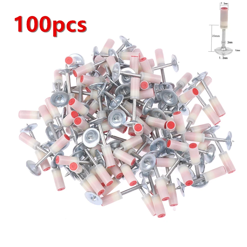 100PCS-Steel-Nails-Wall-Fastening-Tool-Nailer-Round-For-Steel-Nail-Gun ...