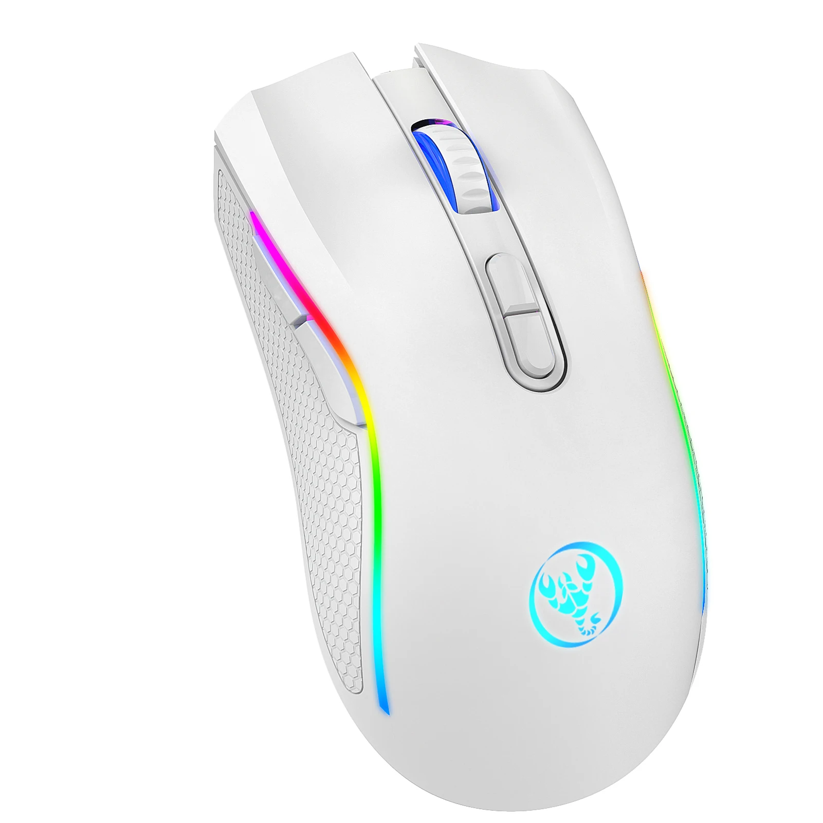 HXSJ T69 2.4G Wireless Mechanical Mouse RGB Gaming Mouse Ergonomic 7 ...