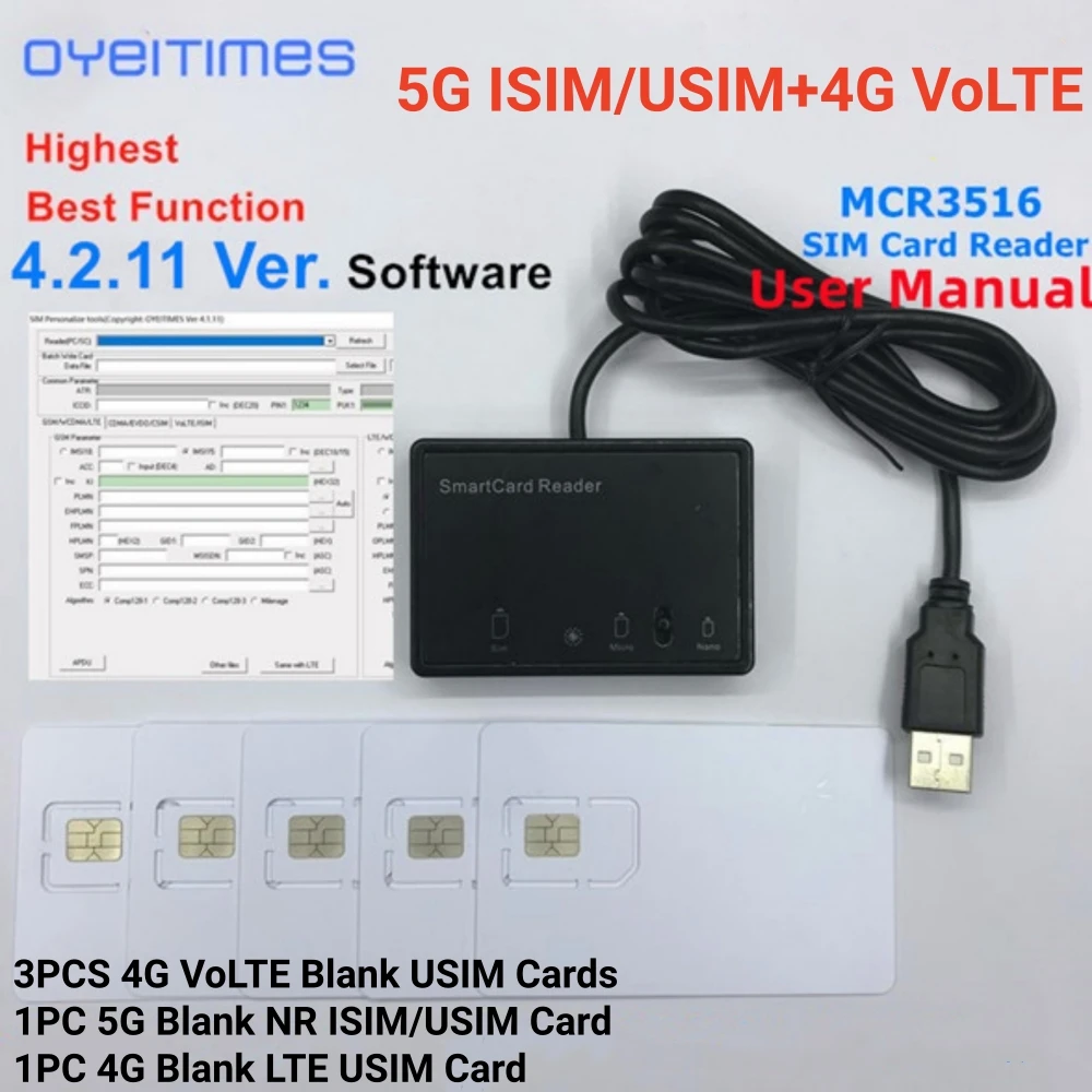 OYEITIMES-lector-de-tarjetas-SIM-5-piezas-2FF-3FF-4FF-Tarjeta-4G-VoLTE ...