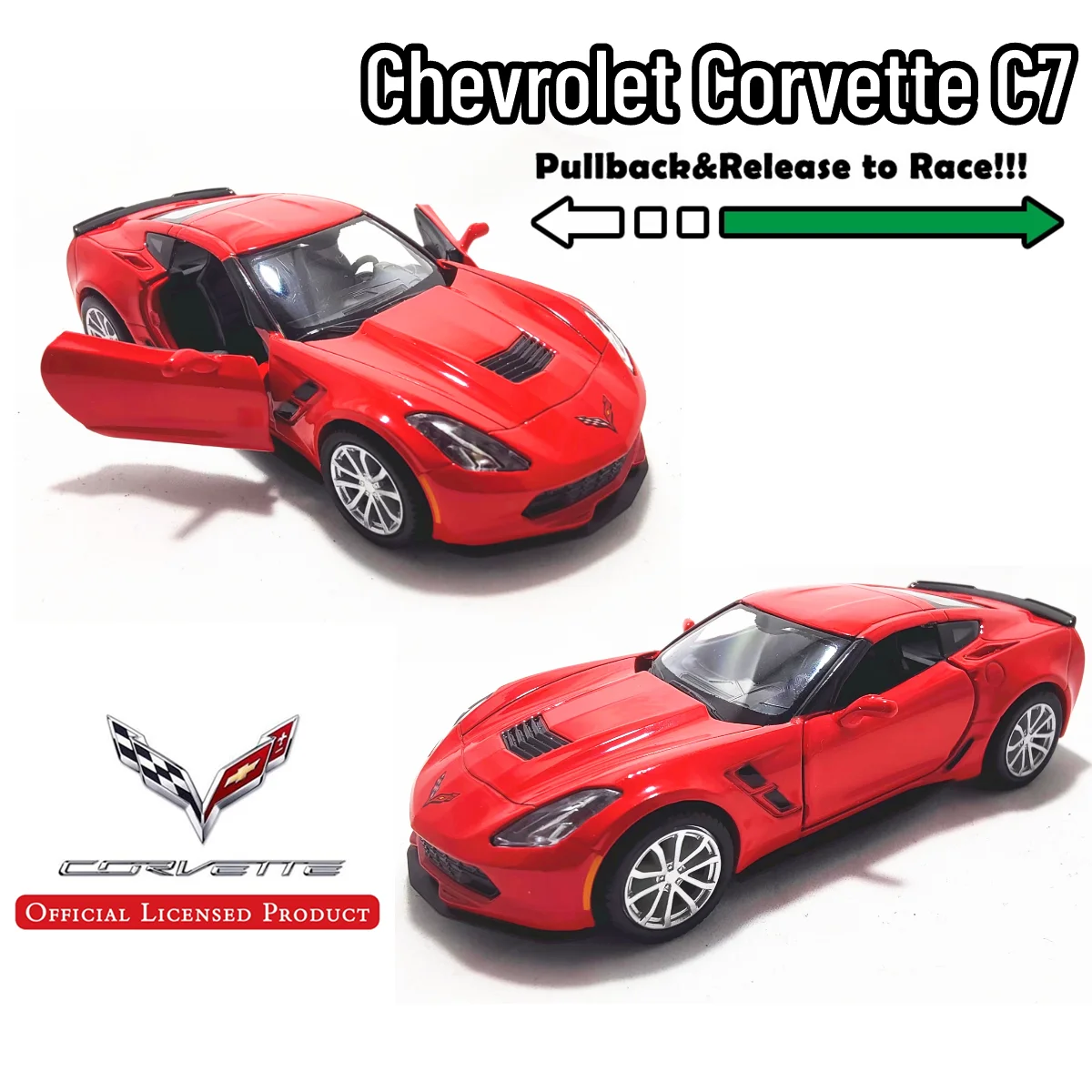 R-plica-a-escala-1-36-de-Chevrolet-Corvette-C7-modelo-Retro-de-coche ...