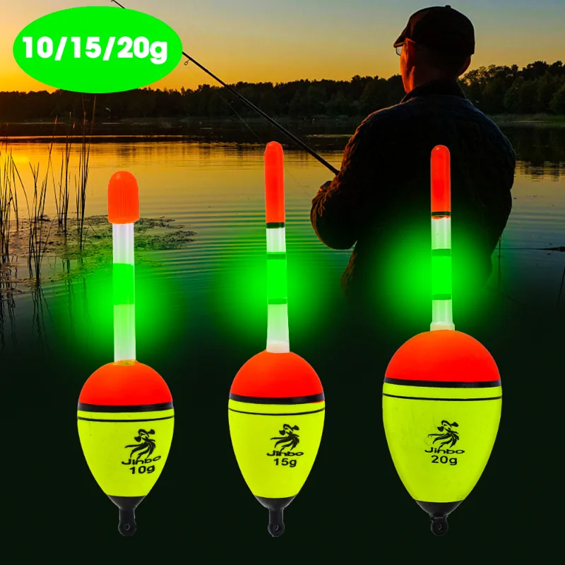 EVA Luminous Fishing Night Float Light Stick Foam Plastic Bobber Sea ...
