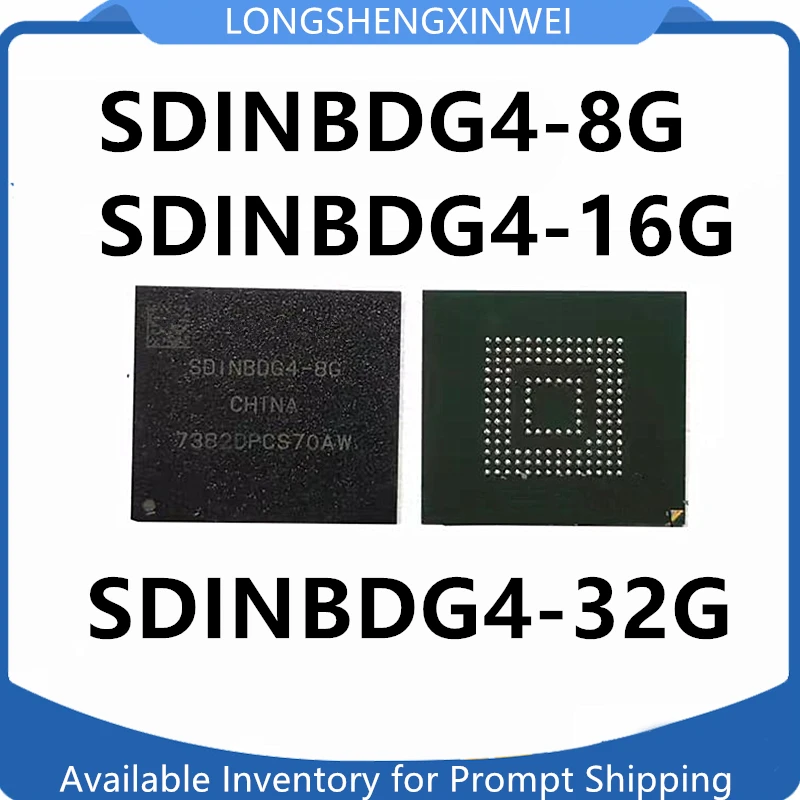 1PCS New SDINBDG4-8G SDINBDG4 -16G -32G FBGA153 EMMC 5.1 Version ...