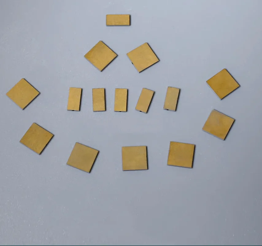 PZT shear plate D15 mode gold-plated ultrasonic piezoelectric ceramic ...