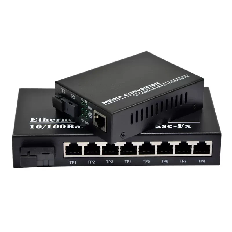 Fiber-optic-media-converter-htb-3100-8-ports-RJ45-Ethernet-switch-FTTH ...