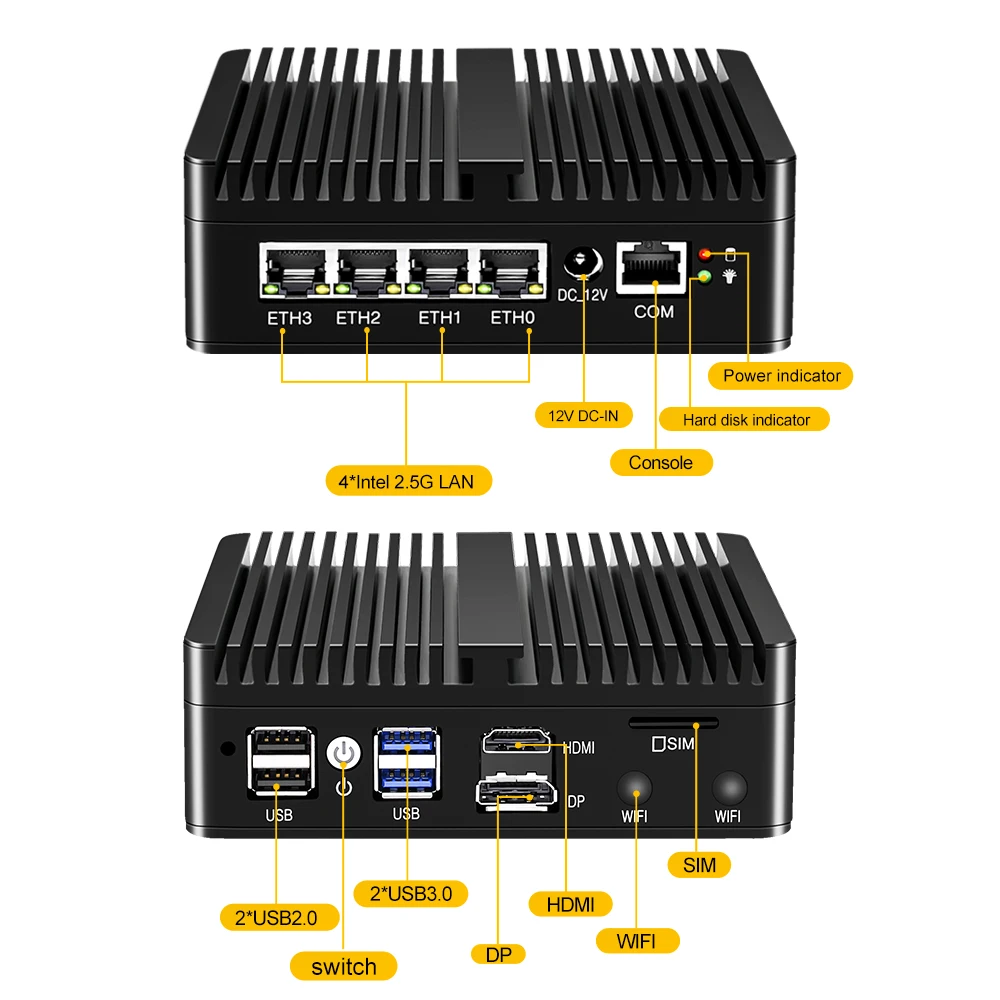 pfSense-Firewall-Soft-Router-N5105-N5100-4x-Intel-i225-i226-LAN-2xDDR4 ...