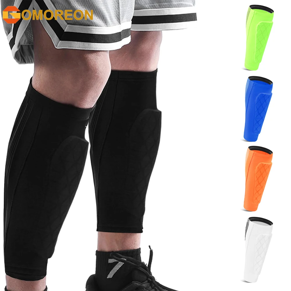 1PCS Soccer Shin Guards Shin Pads for Youth Adult, Calf Compression ...