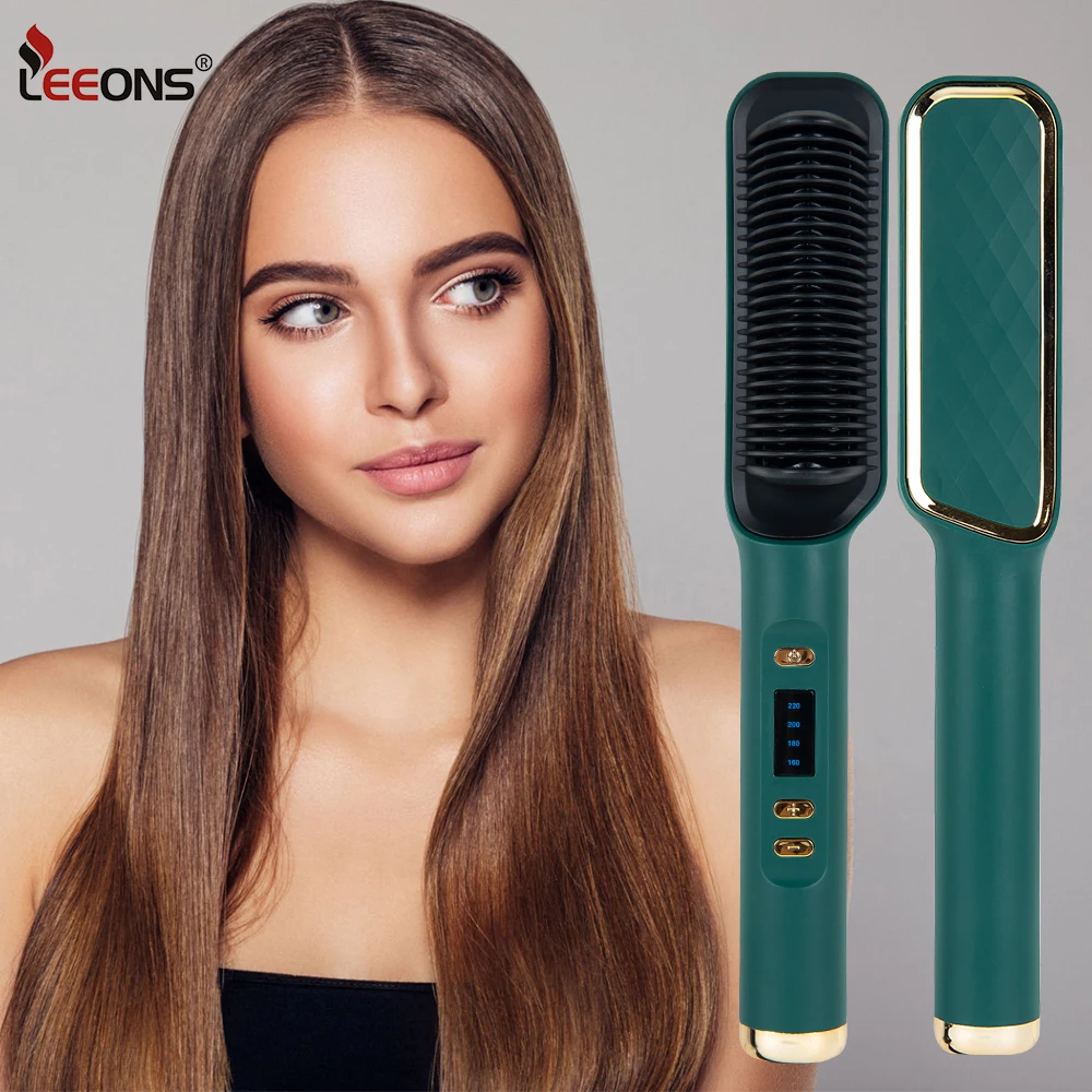 Hair-Straightener-Brush-Electric-Hot-Comb-Hair-Straightener-Hair ...
