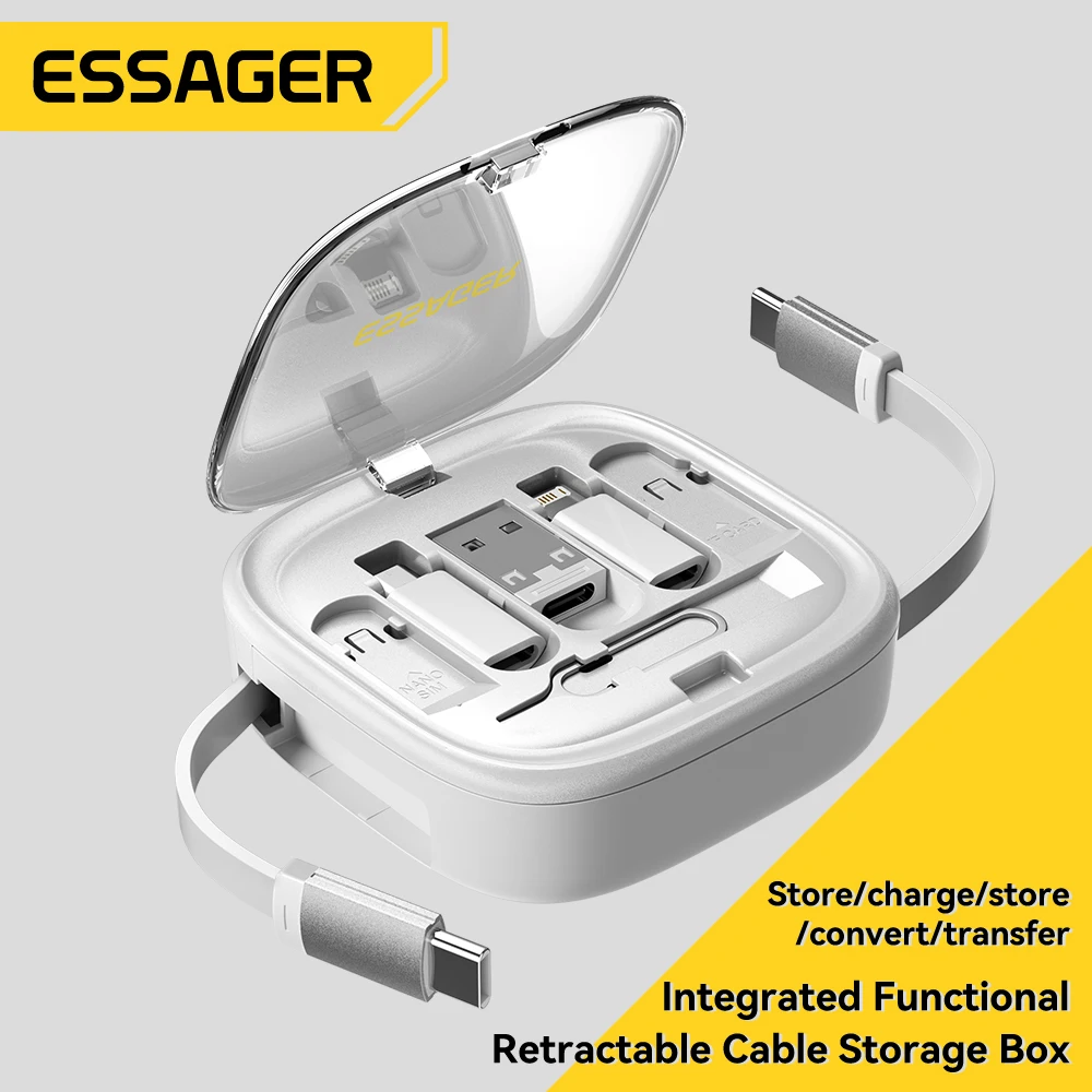 Essager-60W-Fast-Charger-USB-C-To-TypeC-Micro-Lightning-Cable-Mini ...