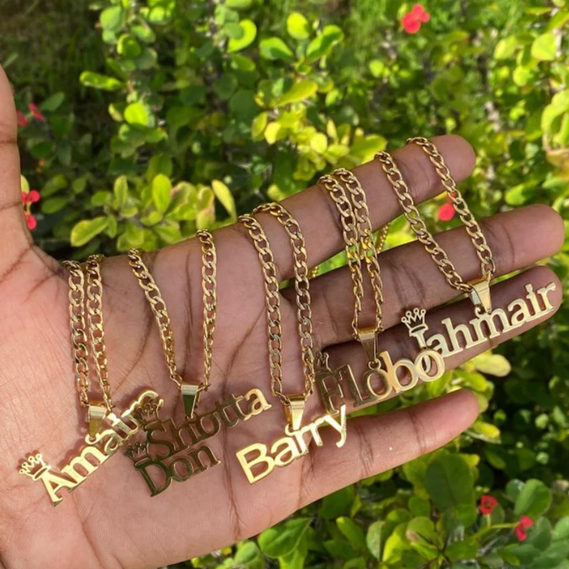 Custom-Name-Necklace-For-Women-Personalized-Jewelry-Men-Stainless-Steel ...