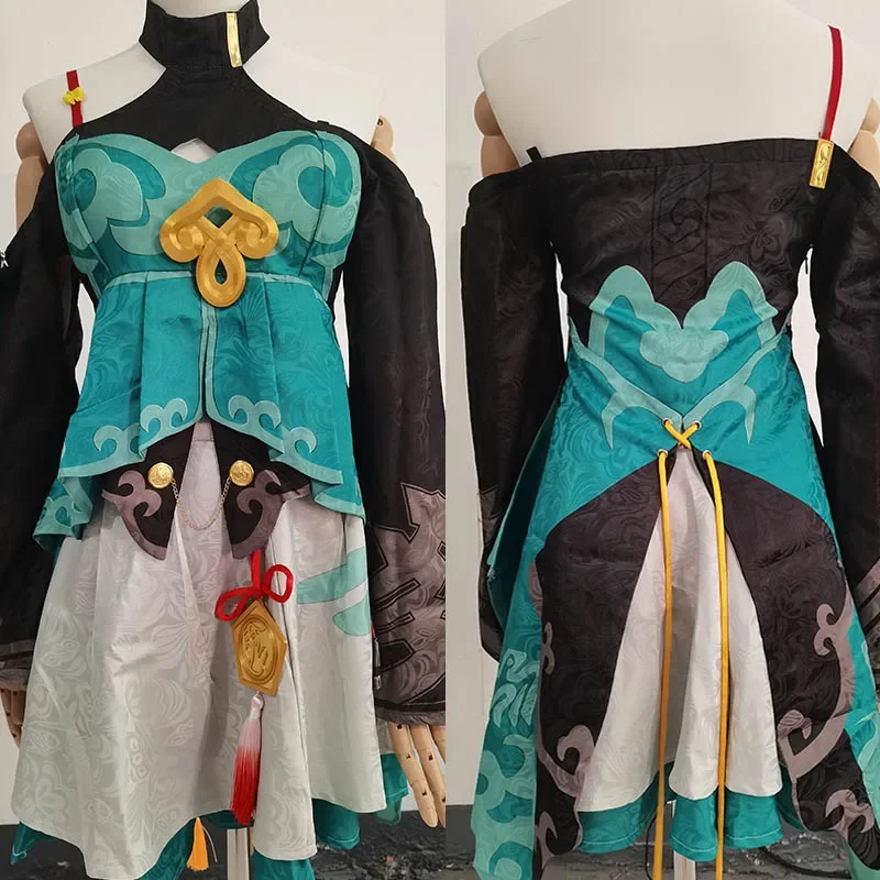 Textured-Fabric-Qingque-Cosplay-Costume-Anime-Cosplay-Honkai-Star-Rail ...