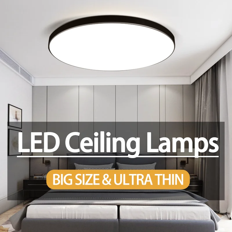 Ultra-Thin-LED-Ceiling-Lights-30W-50W-Surface-Mounted-LED-Panel-Lamp ...