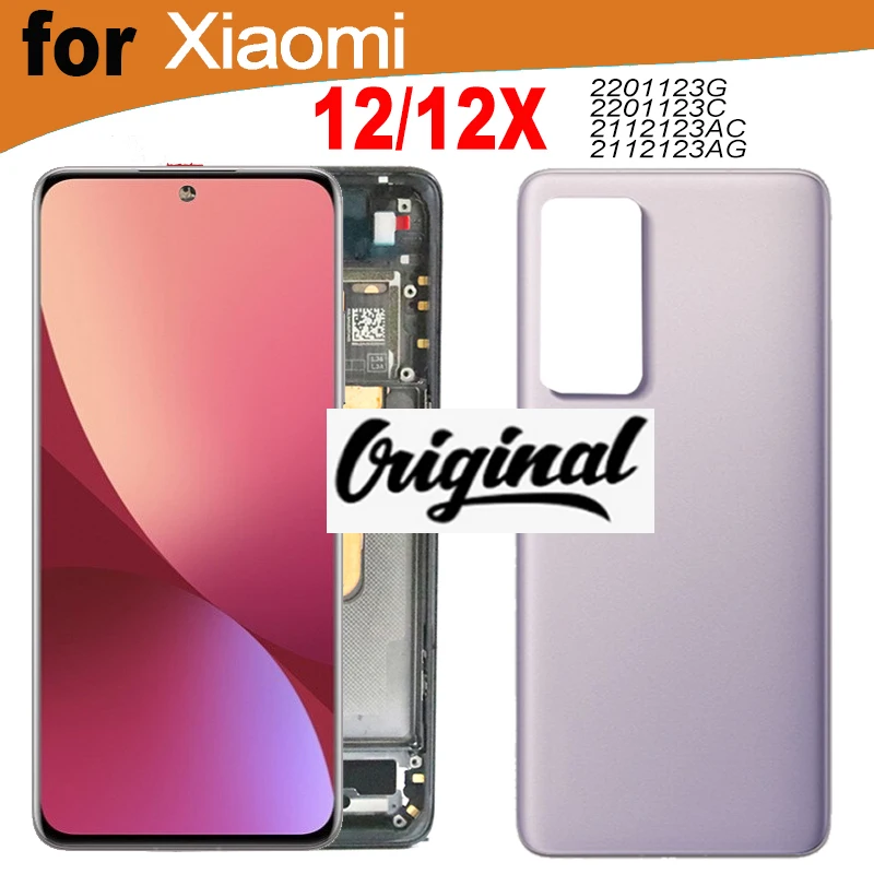 Original LCD for Xiaomi 12 Mi 12 Touch Screen Mi12 2201123G 2201123C ...