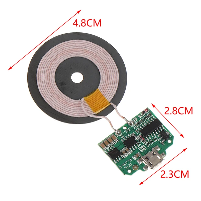 1PC 10/15W Micro USB Wireless Charger Transmitter Module Circuit Board ...