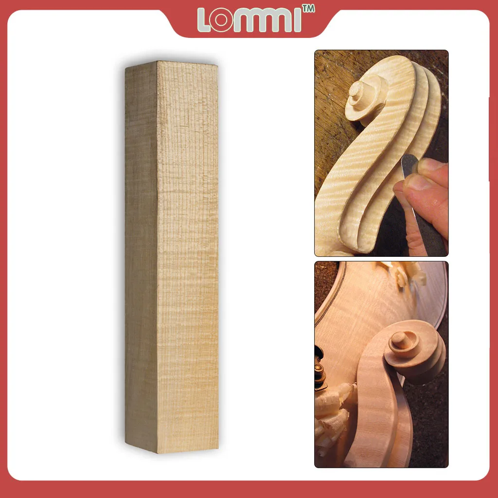 LOMMI-AA-Flamed-Violin-Neck-Head-Flamed-Maple-Wood-Violin-Neck-Block ...